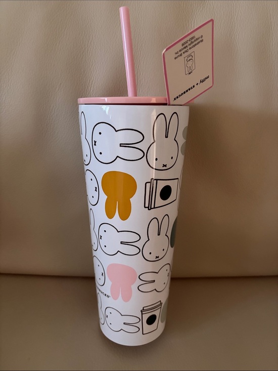 Starbucks | Kitchen | Nwt Miffy X Starbucks Travel Tumbler With Straw ...